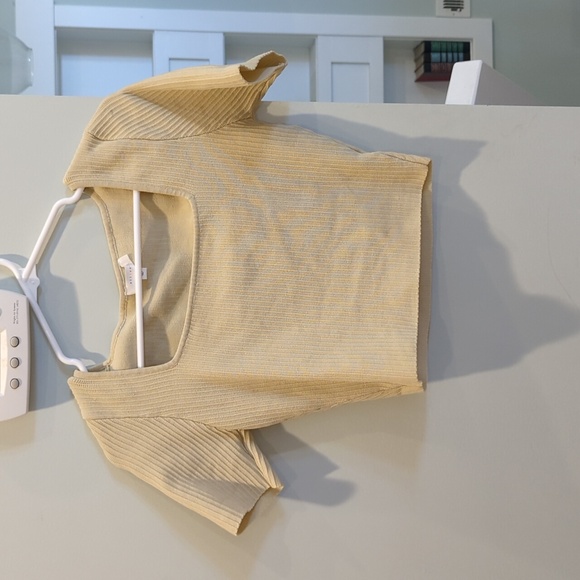 All Row | Tops | Cute Square Neck Cropped Top | Poshmark